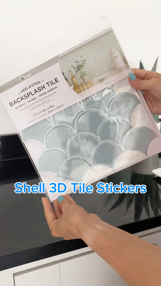 In Home Shell 25.4 x 25.4cm 3D Tile Stickers | eBay UK