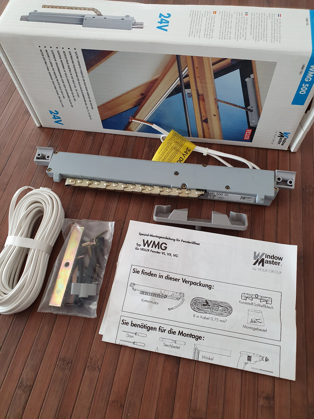 VELUX Motor Typ WMG 500, 24V in OVP, Fensteröffner f. Dachfenster | eBay.de