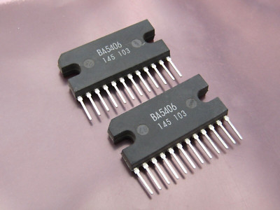 ( 2 PCS ) BA5406 Rohm Amplifier IC 2-Channel (Stereo) Class AB 12-SIP-M ...