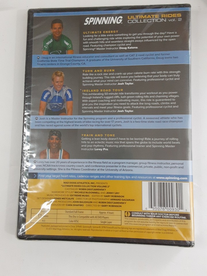 Spinning Ultimate Rides Collection Volume 2 (Fullscreen DVD, 2011 ...