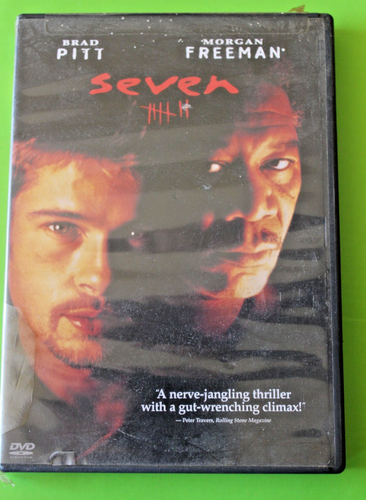 SEVEN DVD-ROM Brad Pitt Morgan Freeman Mystery Crime Detective Rated R ...