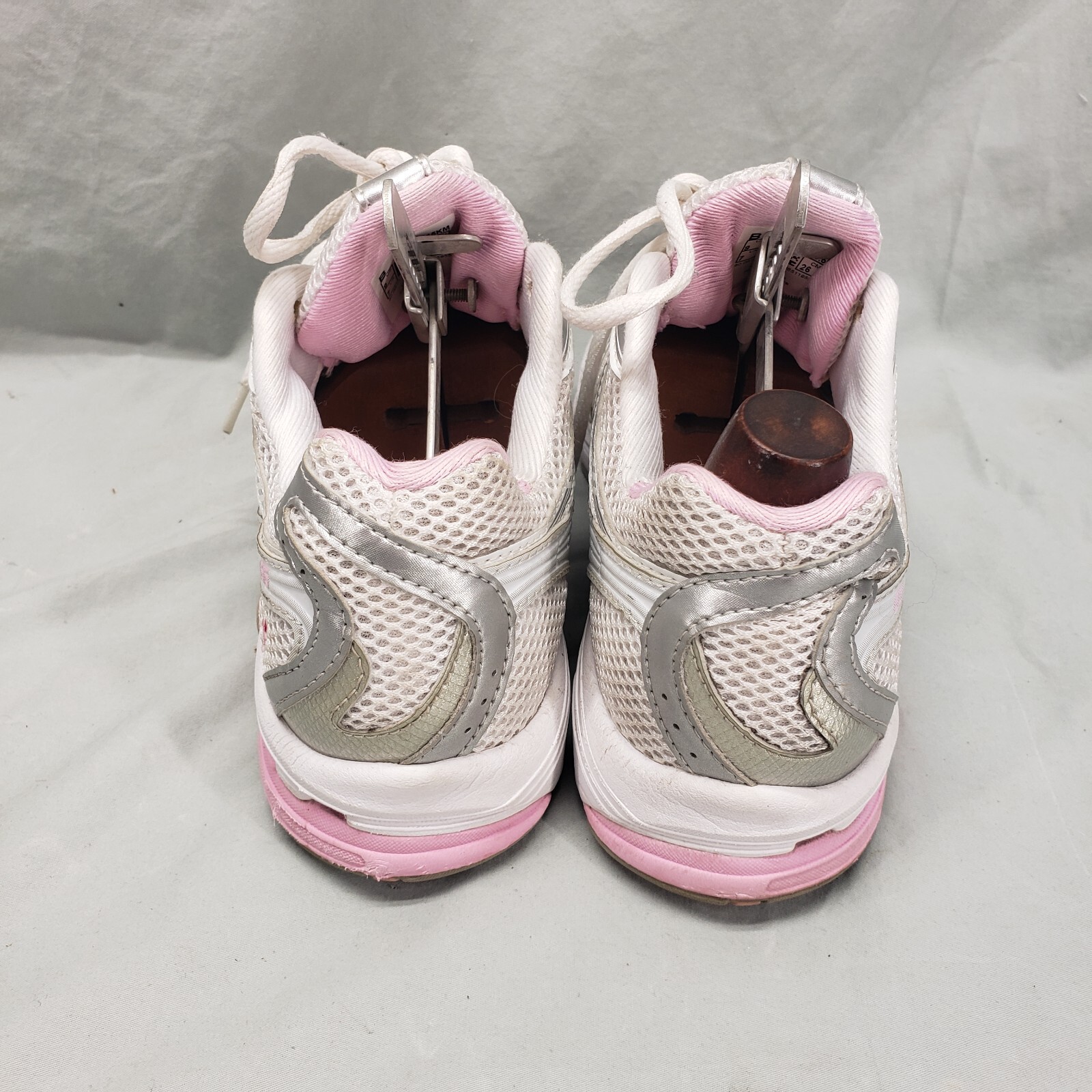 New Balance Womens 615 WW615KM White Silver Running S… - Gem