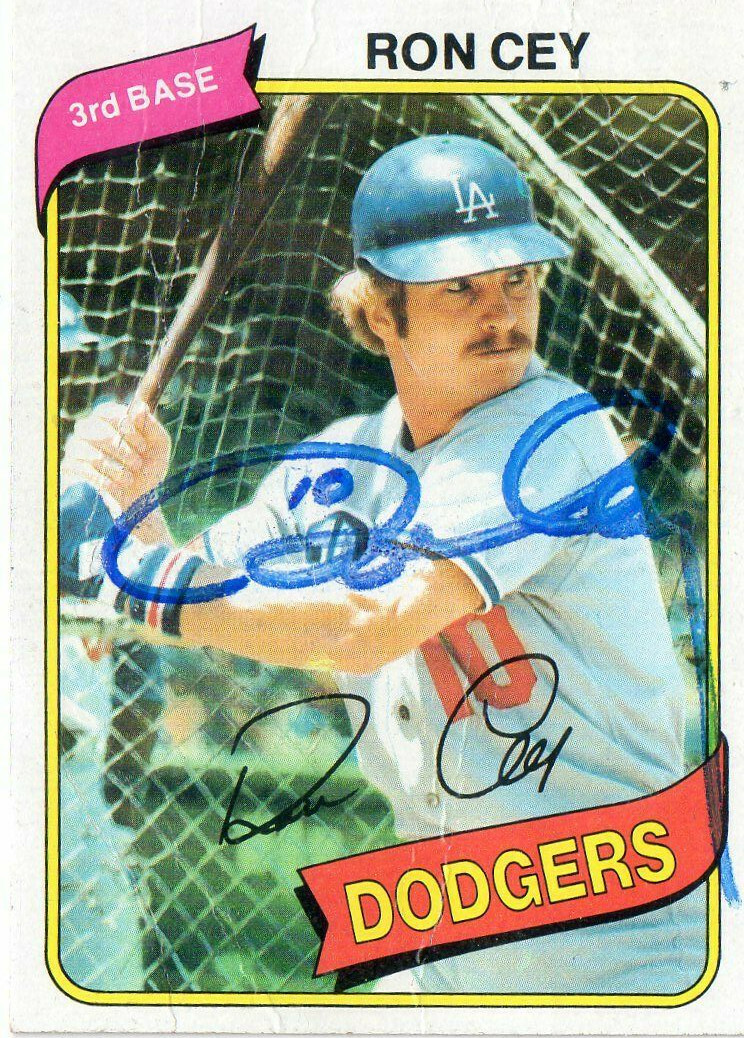 1980 Topps RON CEY #510 Autographed / Signed Los Angeles Dodgers | eBay