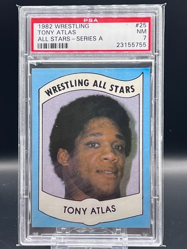 Tony Atlas 1982 Wrestling All Stars Series A #25 PSA 7 NM WWF NWA WCW ...
