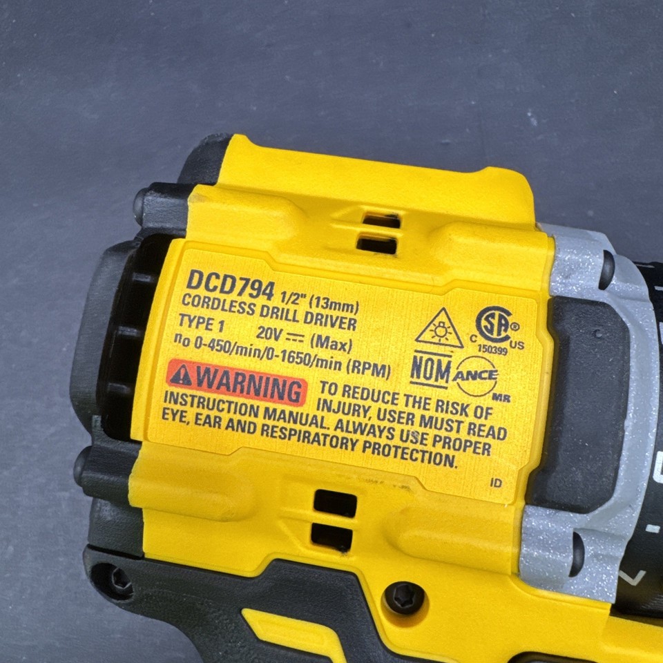 DEWALT DCD794 ATOMIC COMPACT SERIES 20v 1/2" Cordless Drill/Driver ...