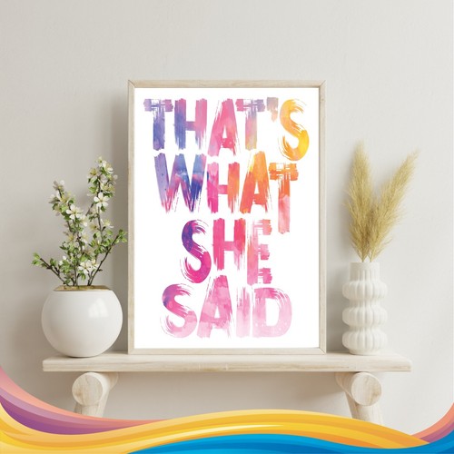 Humorous Poster Print Wall Art Home Décor Home Funny Motivational A3 A4 ...