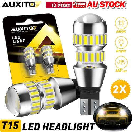AUXITO 2x T15 42SMD LED Reverse Back Up Light Bulb 906 W16W 904 906 ...