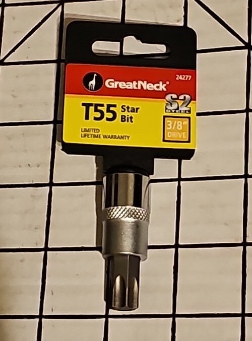 GreatNeck T55 T-55 Star Bit Socket 3/8 Drive | eBay