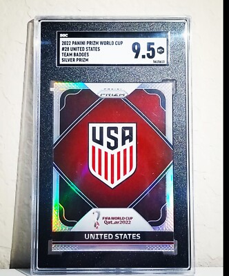 2022 Prizm World Cup - Team Badges - #28 UNITED STATES - SGC 9.5 USMNT ...