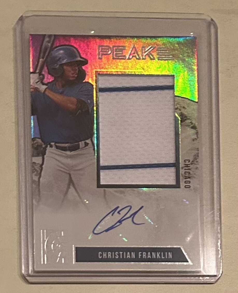 Christian Franklin Autograph Auto Jersey Patch Peake Chicago Panini # ...