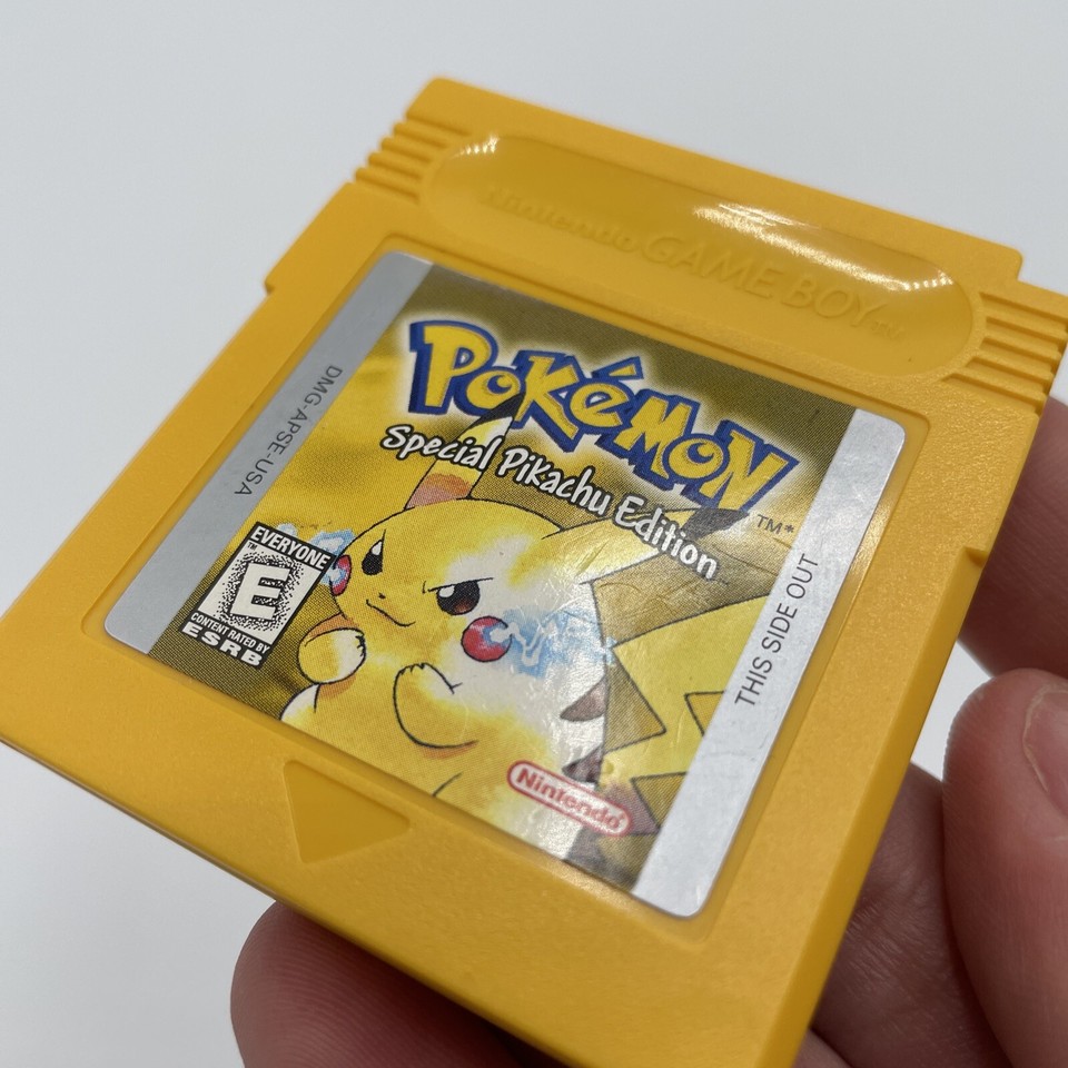 Pokemon Yellow Version Pikachu Nintendo Gameboy Authentic + New Battery ...
