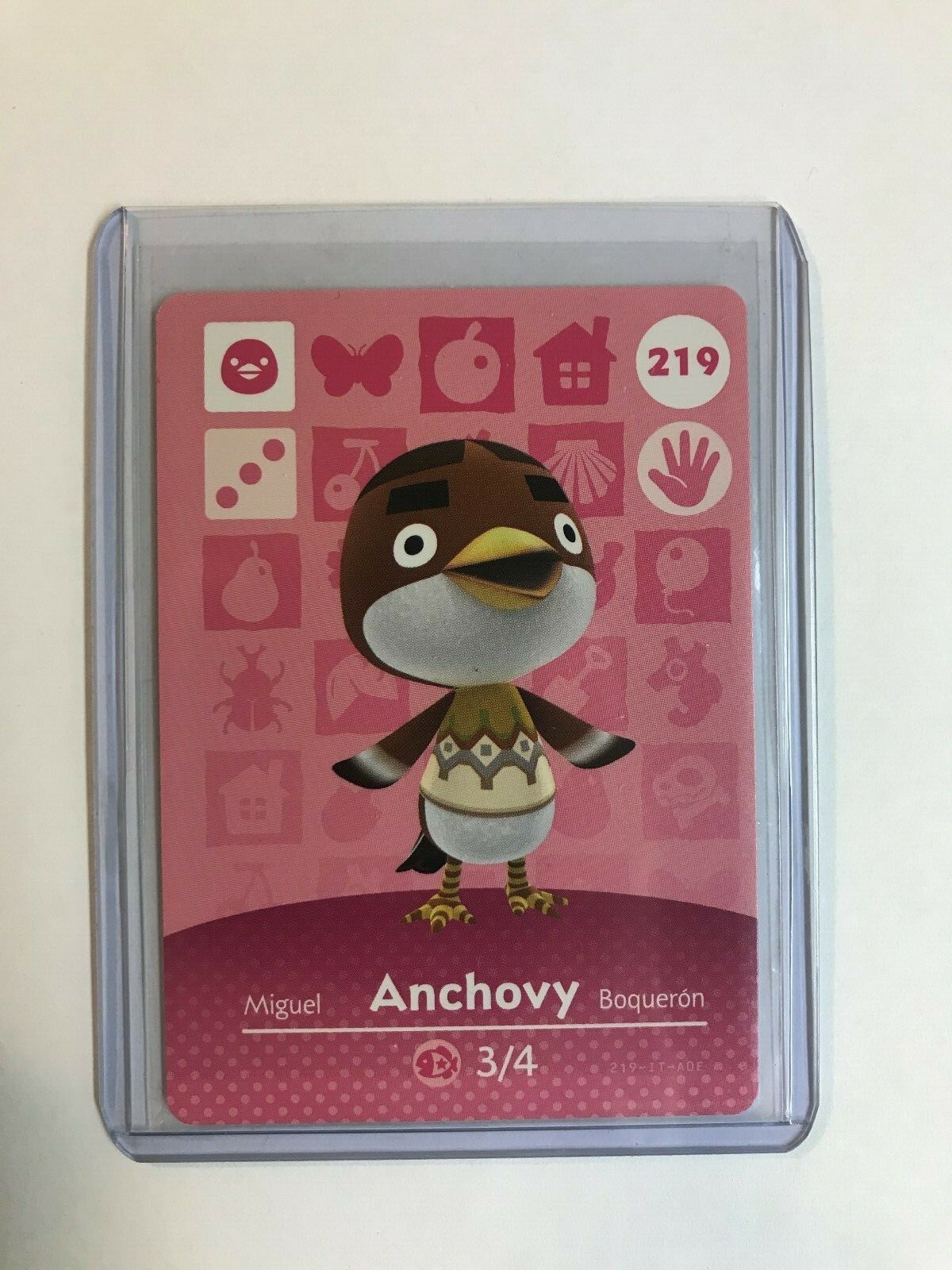 Anchovy # 219 Animal Crossing Amiibo Card Horizons FREE TRACKING, NEVER ...