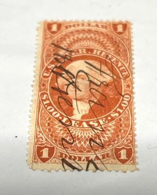 US INTERNAL REVENUE POWER OF ATTORNEY 1 DOLLAR STAMP USED. | eBay