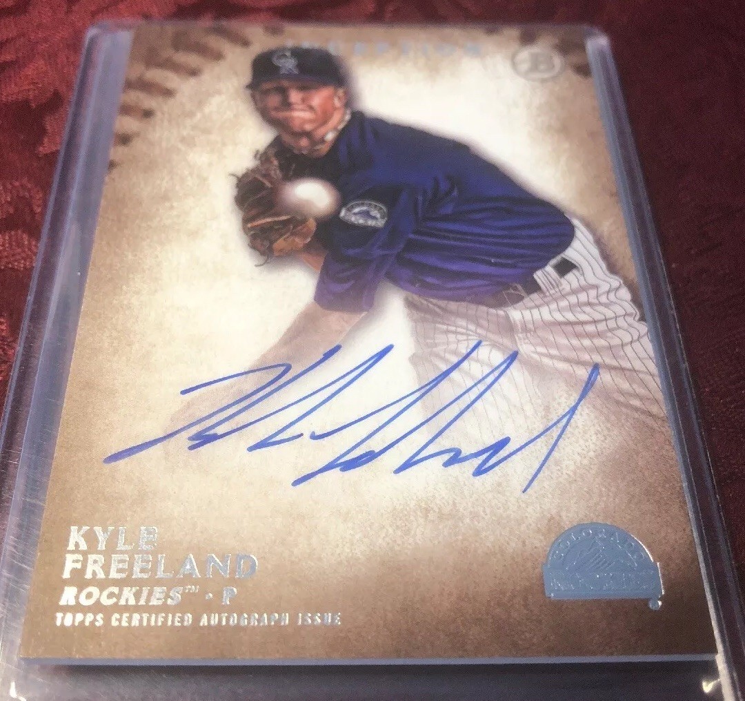 Kyle Freeland 2015 Bowman Inception RC AUTO # PA-KF, Colorado Rockies ...
