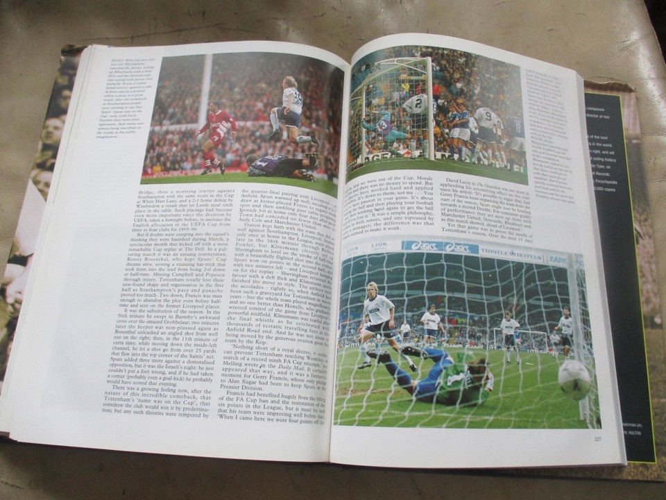 Tottenham Hotspur: The Official Illustrated History 1882-1995 Hardback ...