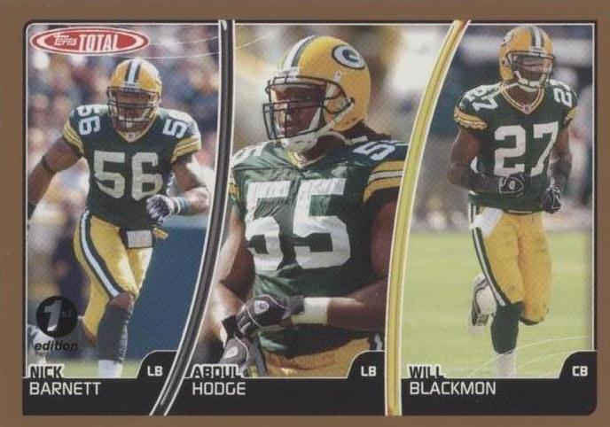 2007 Topps Total - Nick Barnett, Abdul Hodge, Will Blackmon #387 1st ...