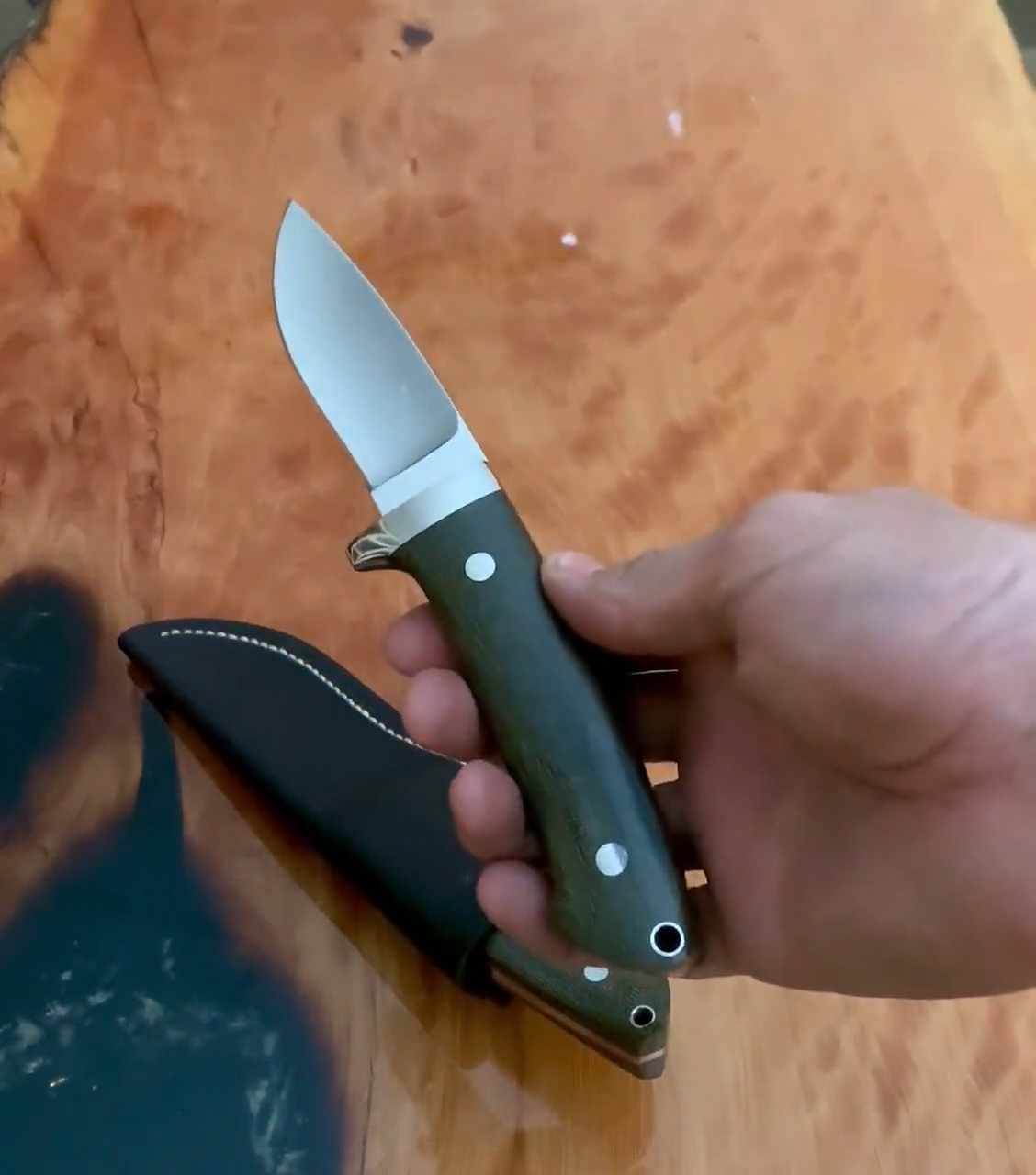 R.W. Loveless Drop Hunter Gerber Fixed Knife Loveless Style HUNTING KNIFE,SHEATH | eBay