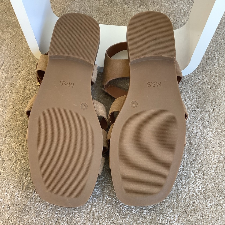 M&S Tan Leather Suede Closed Toe Wide Fit Sandals UK6 EU39 BNWOT | eBay UK