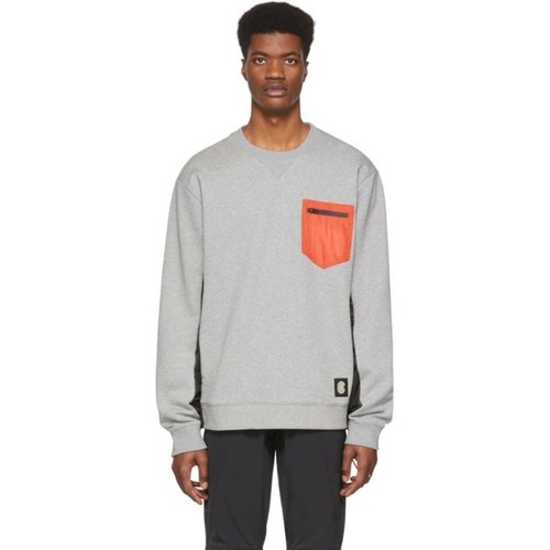 Coach Nylon Pocket Crew Sweater Grey Orange Men’s Size XXL | eBay