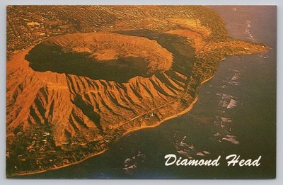 Diamond Head Black Point Aerial Hawaii Volcano Coastline Oahu Waves ...