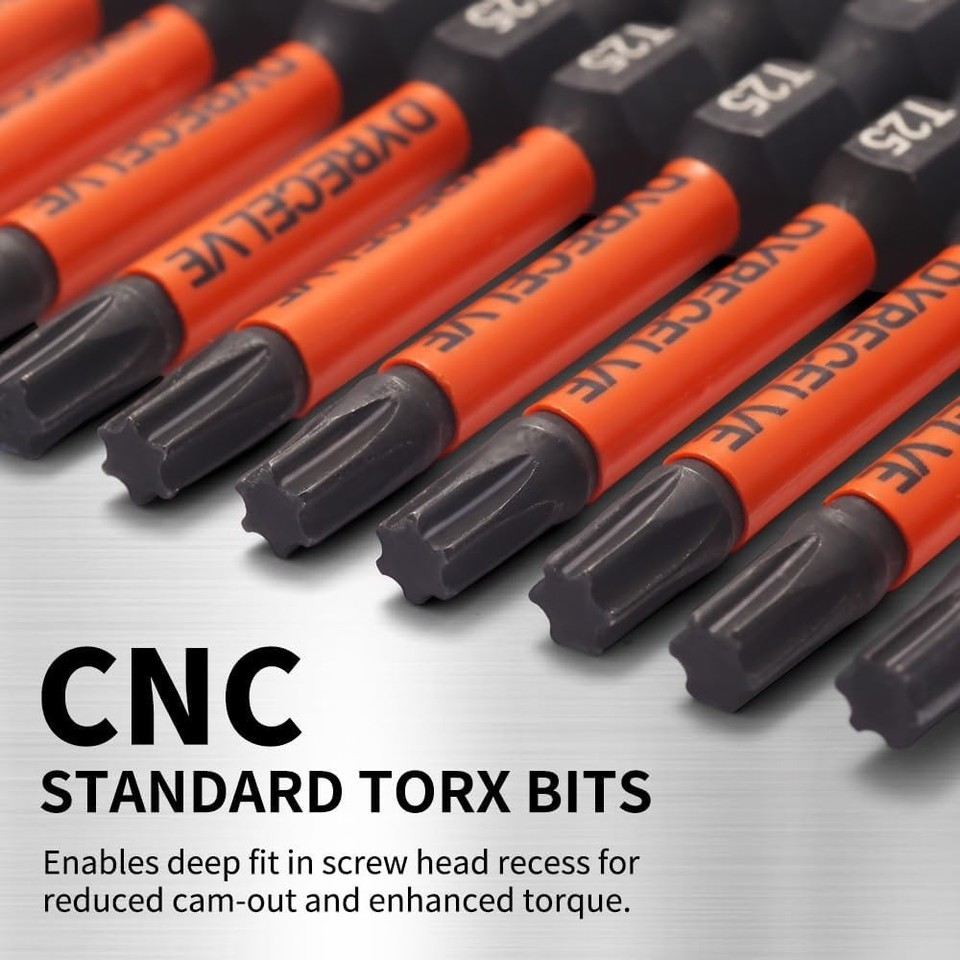10 Pack T25 Torx Bits for Impact Driver T-25 Torx/Star Bit Set 2'' Long ...