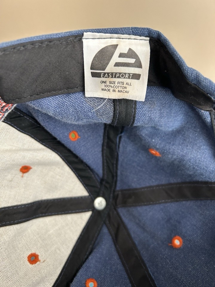 SIGNED Vintage Eastport Chicago Bears Strapback NFL Team Embroidered ...