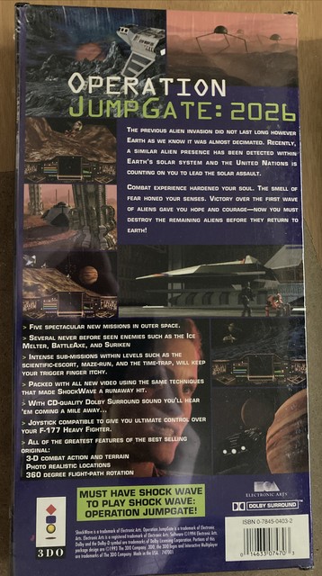 ShockWave: Operation JumpGate (3DO, 1994) for sale online | eBay