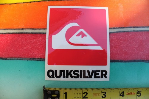 QUIKSILVER Surfboards Mountain Clear Window Red Black Vintage Surfing ...