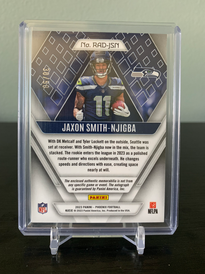 2023 Phoenix Dual Relic Autograph Rookie Jaxon Smith-Njigba /50🔥 | eBay