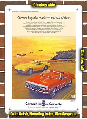 Metal Sign - 1968 Camaro & Corvette- 10x14 inches | eBay