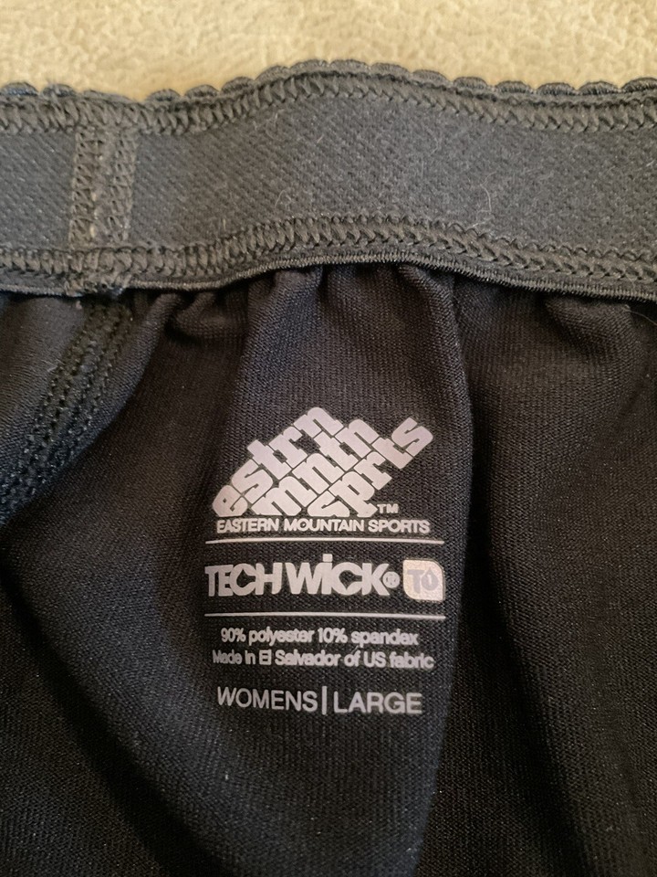 Eastern Mountain Sports Techwick Pajama Pants Womens Large Black | eBay