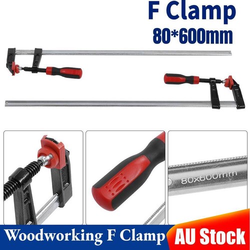 2X Heavy Duty F Clamps Adjustable Woodworking Quick Release Clamp Bar ...