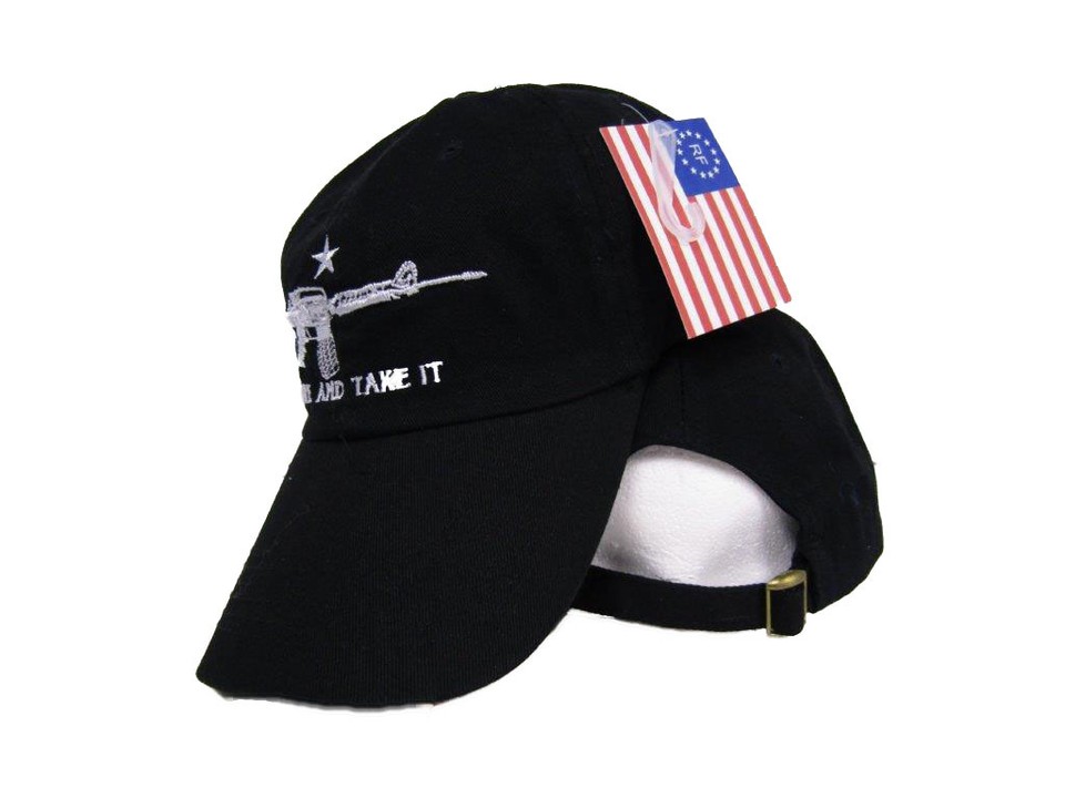 Black AR-15 Machine Gun NRA Rights M4 Come and Take it Baseball Style ...