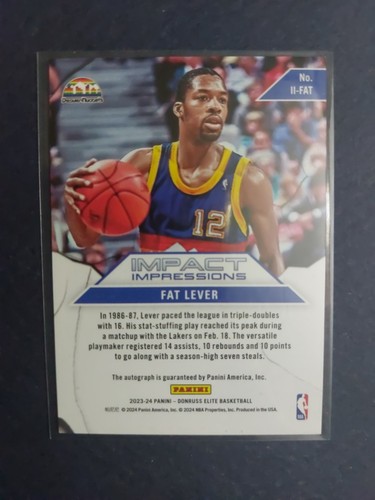 2023-24 Elite FAT LEVER impact impressions autograph | eBay