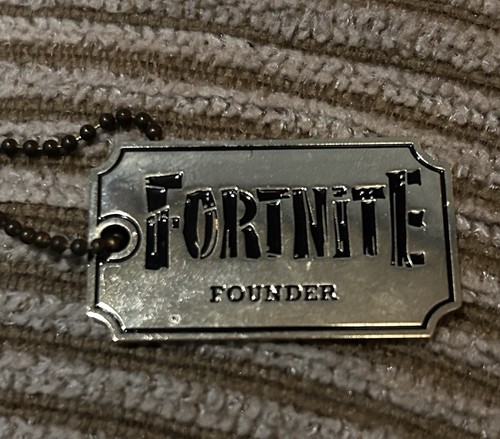 Fortnite “Founder” Dog Tag - 185/500 - PAX Prime 2013 Exclusive | eBay