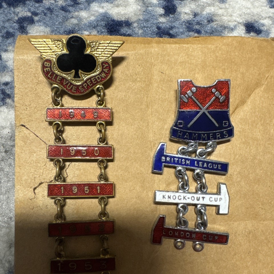 Speedway Badge pins extremely rare bundle 7 day auction no reserve ...