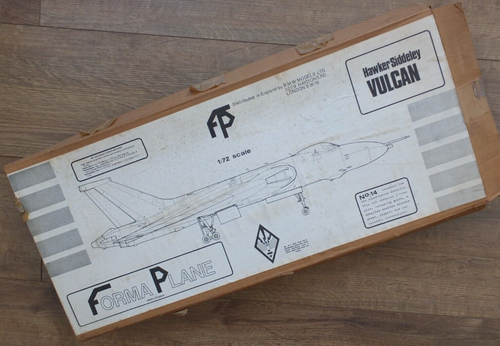 FORMA PLANE No14 - HAWKER SIDDELEY VULCAN - VERY RARE 1/72 VACFORM KIT ...