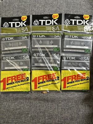 TDK SA 90 1985 Set OF 9 TAPES (SEALED) Japan Very Rare Cassette 80s | eBay