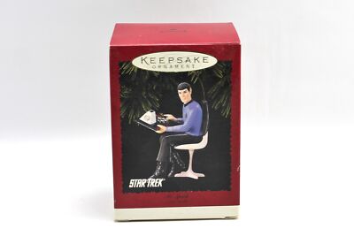 Hallmark Star Trek MR SPOCK Sitting at Console Ornament 1996 QXI5544 | eBay