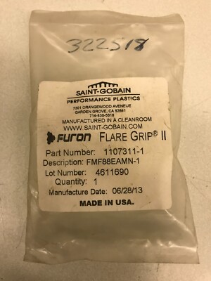 NEW Saint-Gobain Furon Flare Grip II Fitting FMF88EAMN-1 1107311-1 | eBay