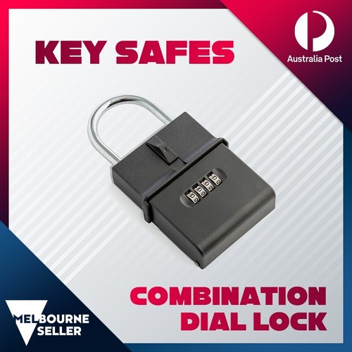 Portable Key Storage Safe Combination Dial Lock Store Spare Keys ...