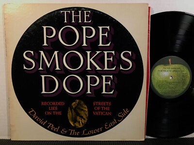 DAVID PEEL & LOWER EAST SIDE The Pope Smokes Dope LP APPLE STEREO 1972 ...
