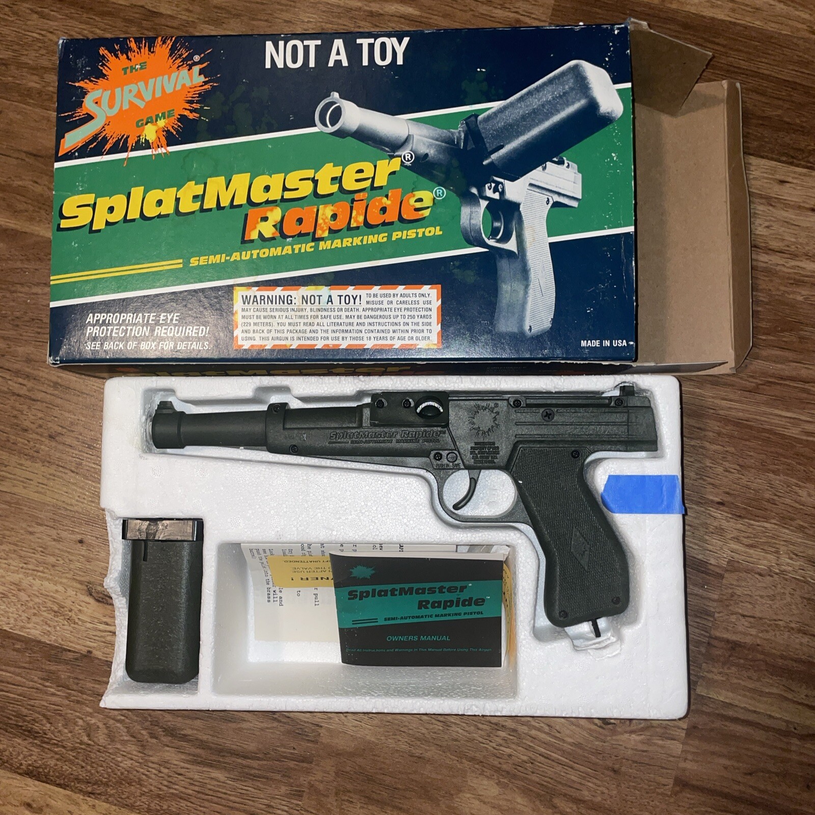 Vintage NSG Splatmaster RAPIDE Paintball Marker Pistol for sale online ...