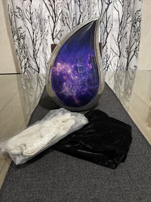 Teardrop Cremation Adult Urn Memorial Container Jar Pot for Human Ashes ...