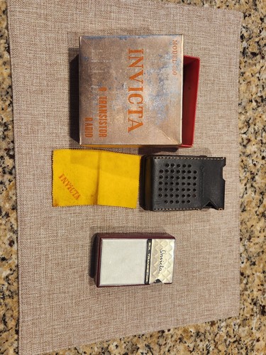 Vintage Rare Invicta Radio Model 300 6 Transitors With Case & Orginal ...