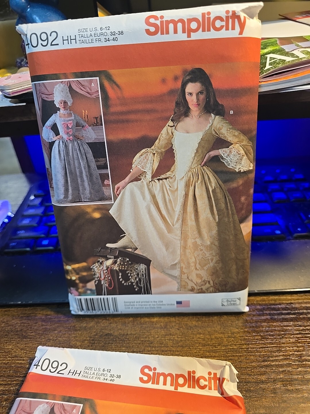 Simplicity Pattern 4092 Colonial 18th Century Marie Costume 6-12 Sewing ...