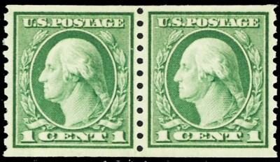 United States Scott #490 Coil Pair - Very Fine/Extra Fine Mint Never ...