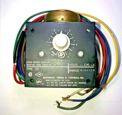 ATC INTERVAL TIMER / TIME DELAY RELAY TYPE 321 115V AC-10A 230V AC-5A ...
