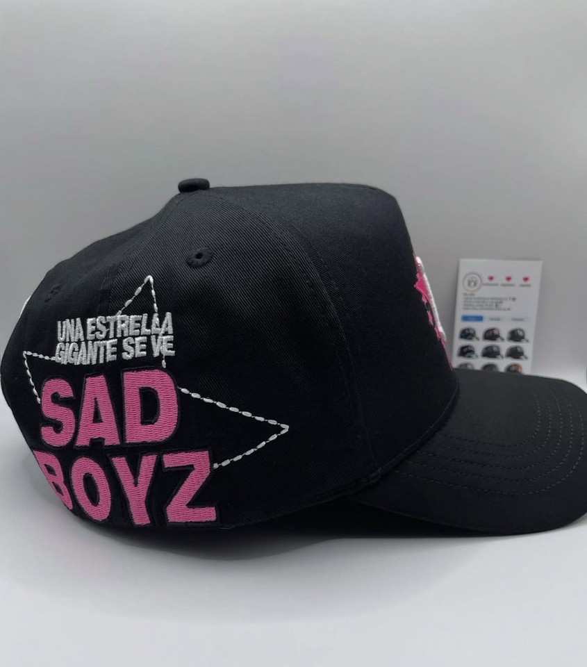 Dandy Hats x Sad Boyz Junior H clave Ali colab black and pink | eBay