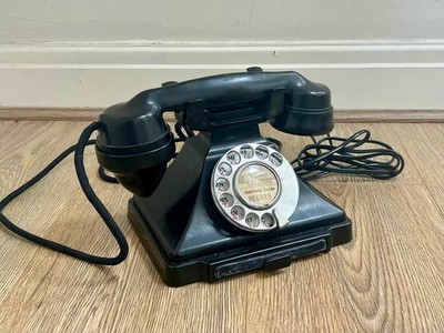 Vintage GPO 232F Bakelite Telephone 1930s Rotary Dial Pyramid Model ...